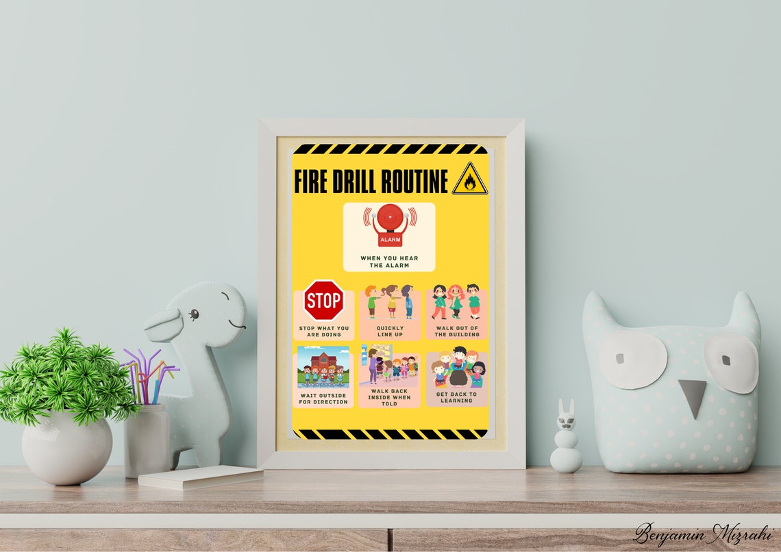 Safety Drills Visuals, Safety, Fire Drill, Earthquake, PECS, Visual Aid ...