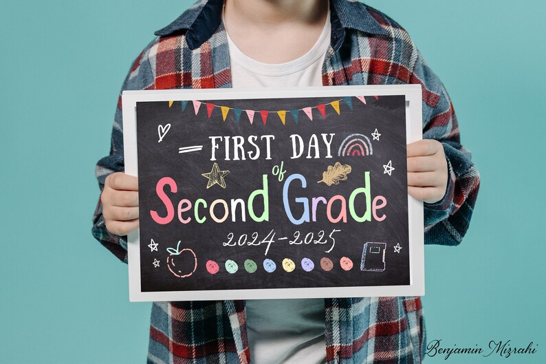 Editable Reusable First or Last Day of School Sign - Any Grade Sign for ...