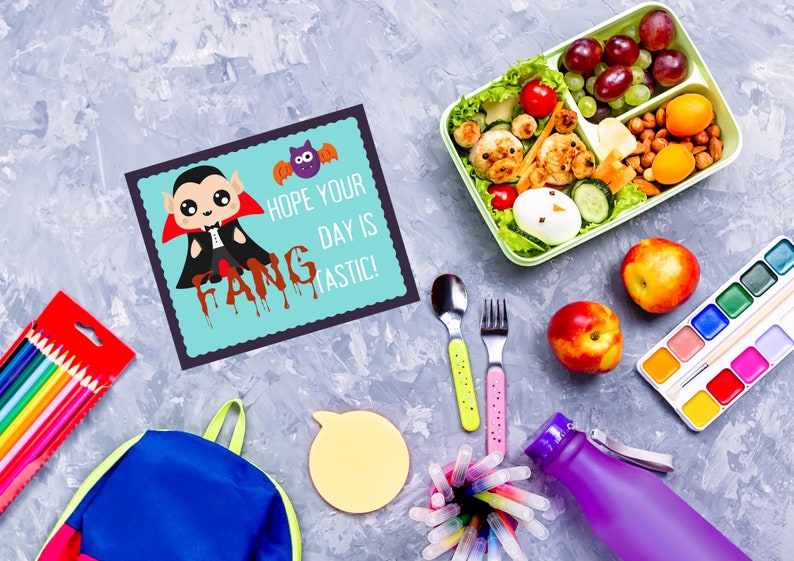 Printable Halloween Lunchbox Notes, Jokes for Kids (instant Download ...