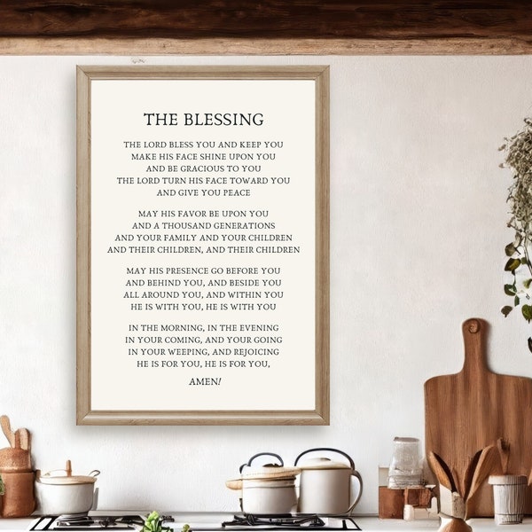Numbers Blessing Art - Etsy