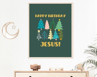 Birthday Jesus Sign - Etsy