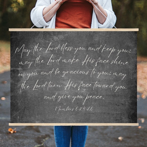 The Lord Bless You and Keep You Sign - Etsy