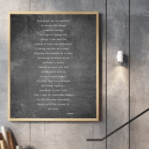 Serenity Prayer Sign Full Serenity Prayer | Alcoholics Anonymous ...