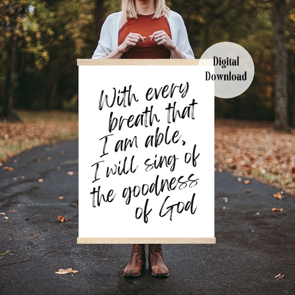 Goodness of God Sign - Etsy