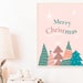 Boho Christmas Tree Pink Christmas Sign |snowflake Printable Holiday ...