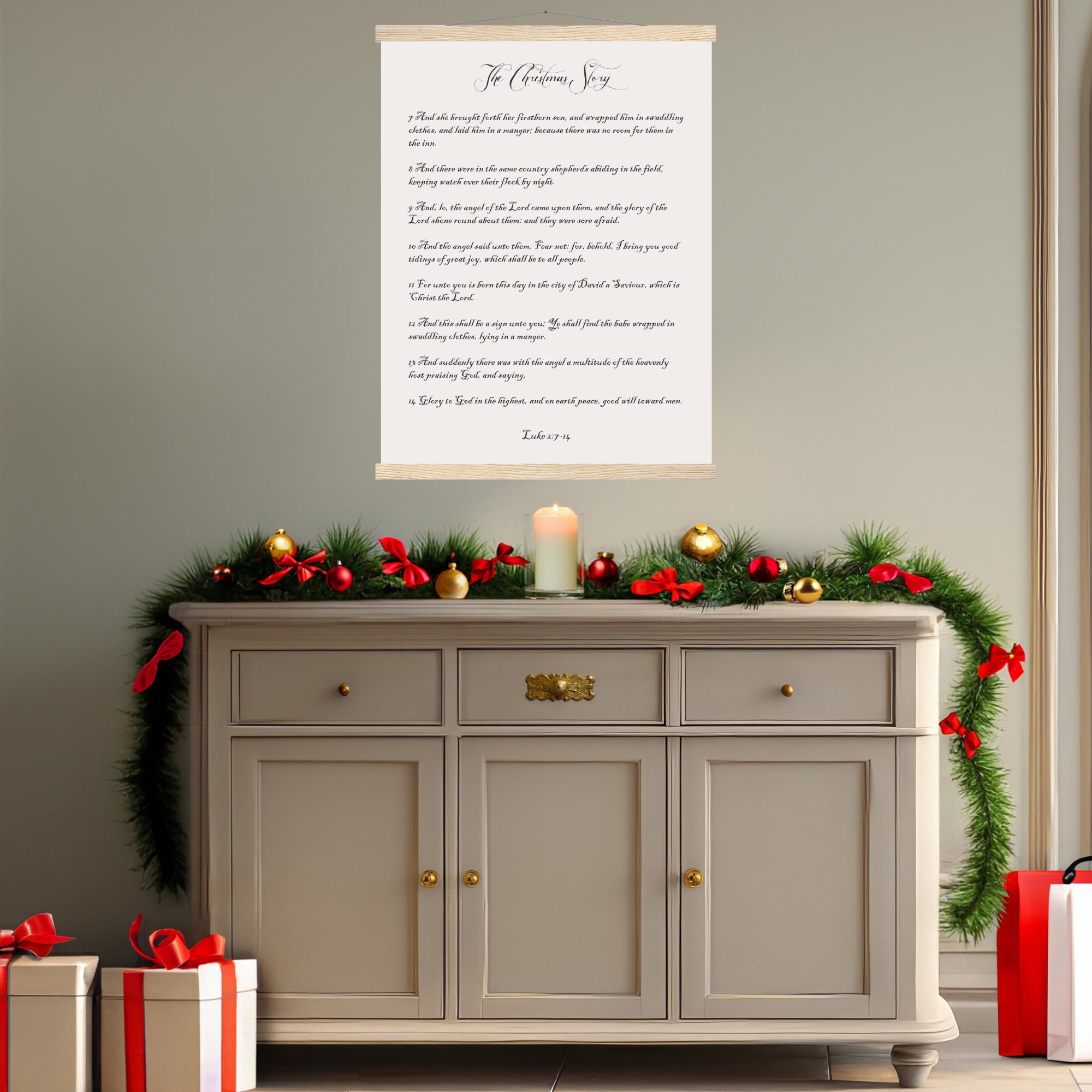 Birth of Jesus Story Nativity Printable Christmas Story Sign Nativity ...