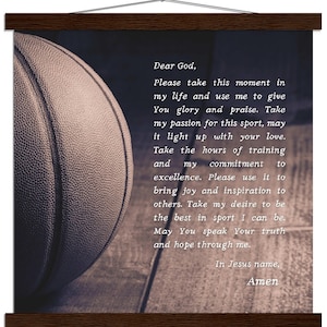 Basketball Poster | Christian Sports| Athlete Poster| Prayer Poster ...