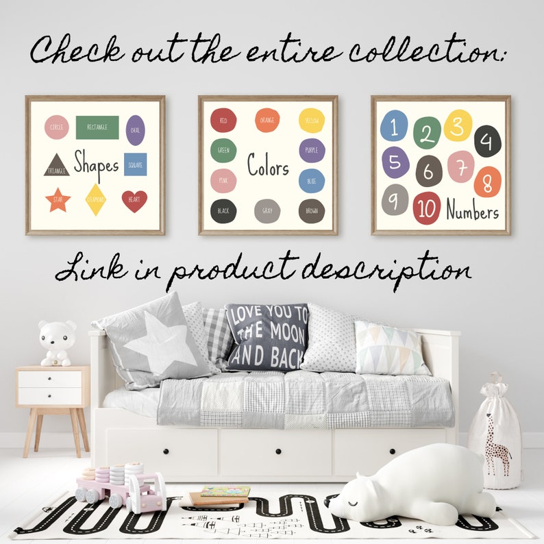 Color Chart Poster primary Colors Educational Posterlearning - Etsy