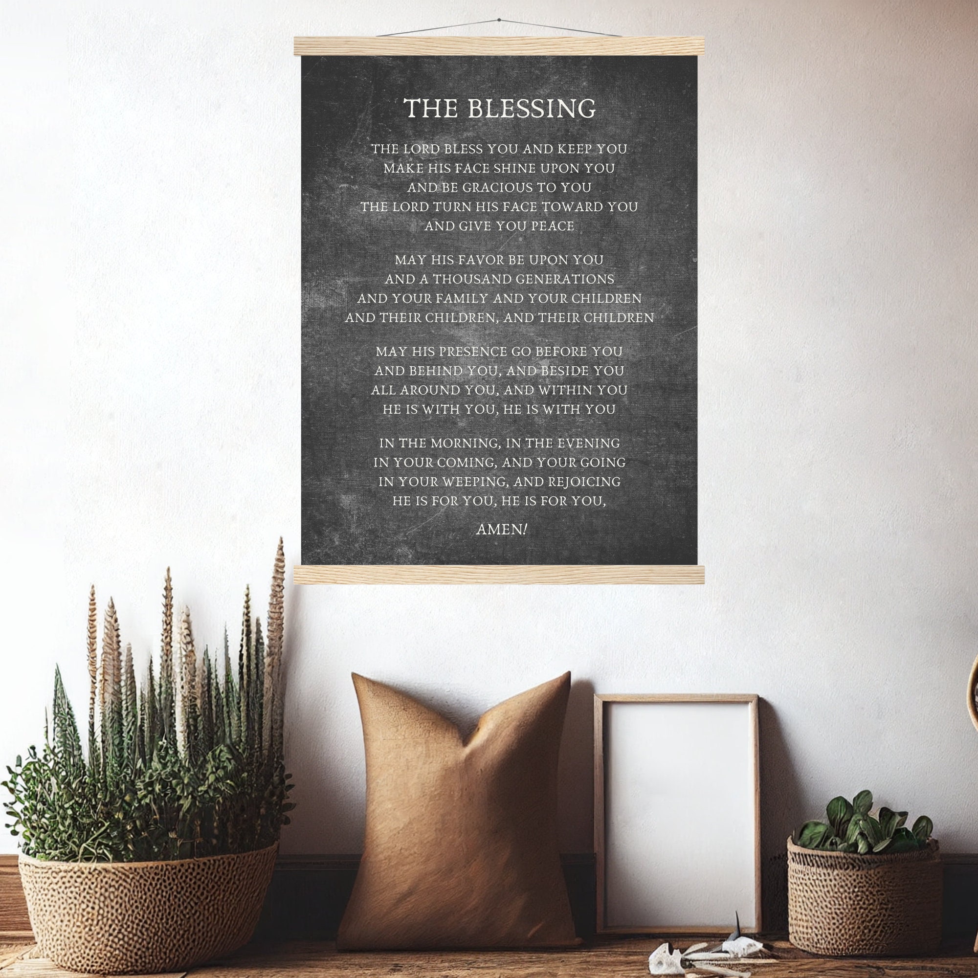 Aaronic Blessing Prayer Poster | Numbers 6:24-26 Scripture Sign - Etsy