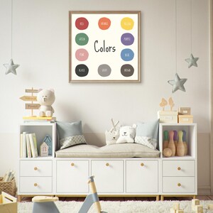 Color Chart Poster |primary Colors Educational Poster|learning Posters ...