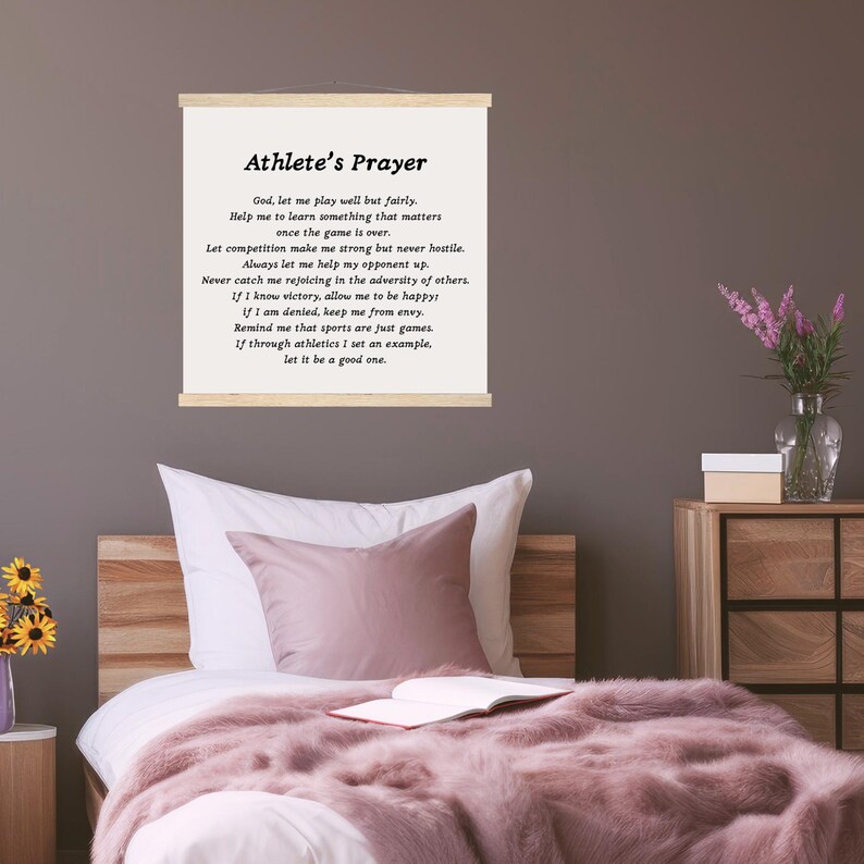 Athlete's Prayer Poster: Christian Sports Motivation (rolled Print) - Etsy
