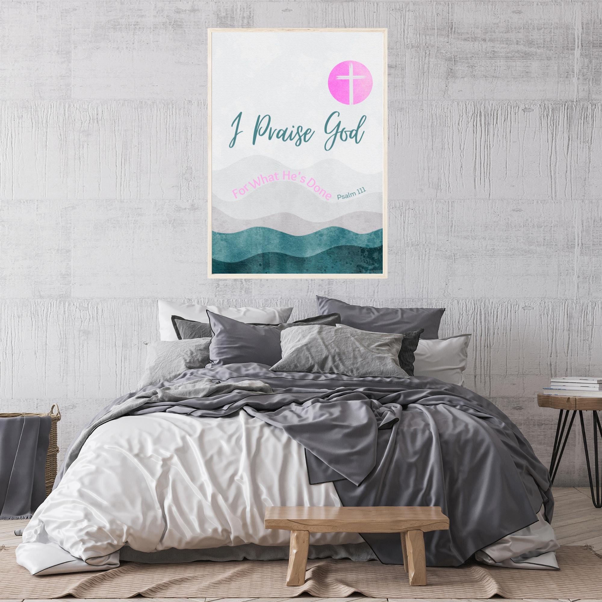 Psalm Printable Bible Verse Poster Psalm 111psalm Wall Artteenage Girl ...