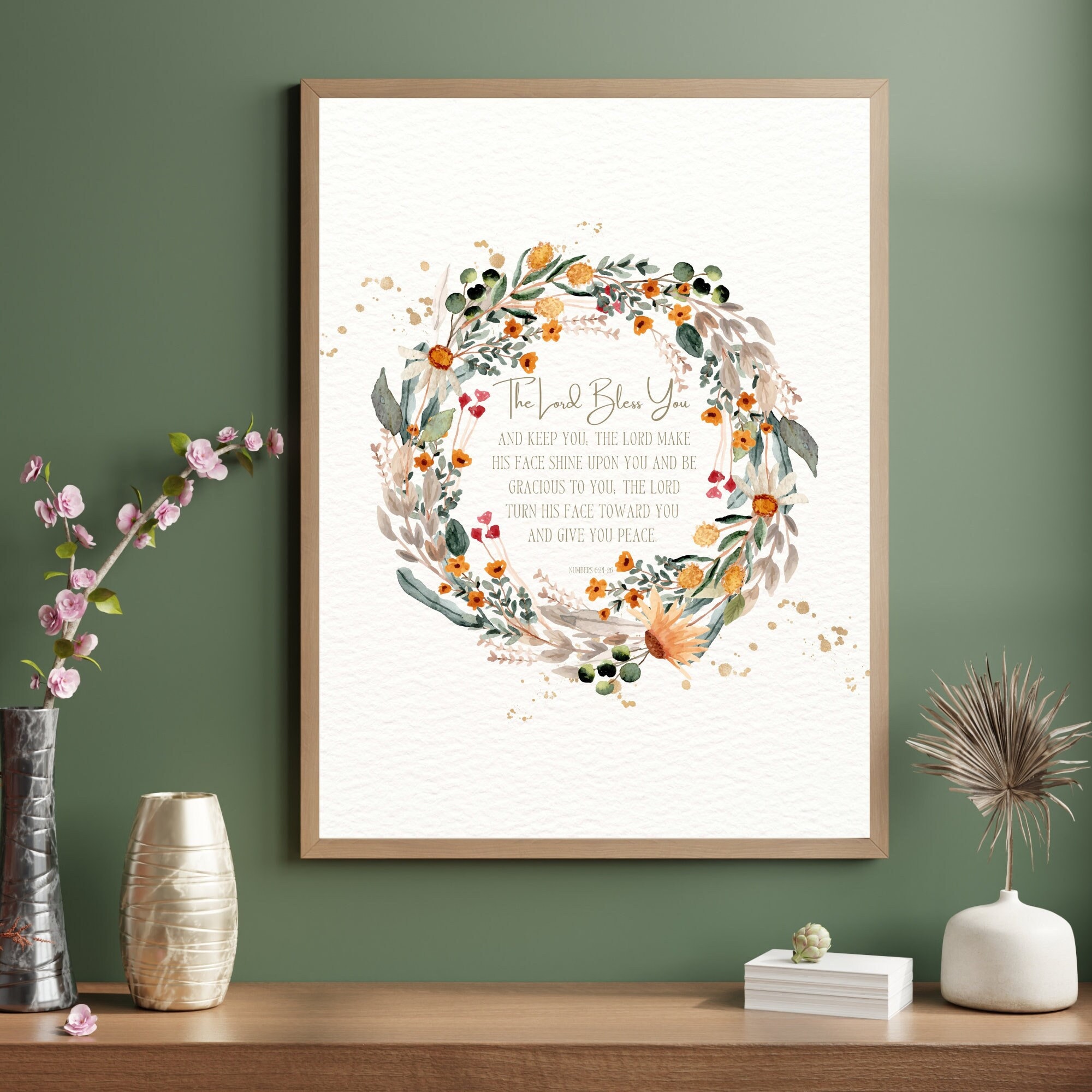 May the Lord Bless You and Keep You Scripture Sign Prayer Poster ...