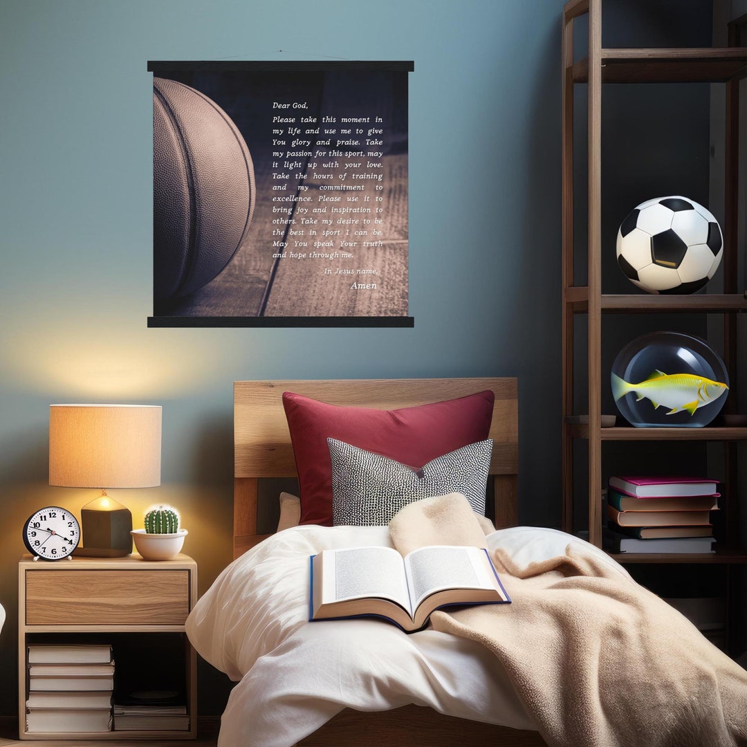 Basketball Poster | Christian Sports| Athlete Poster| Prayer Poster ...