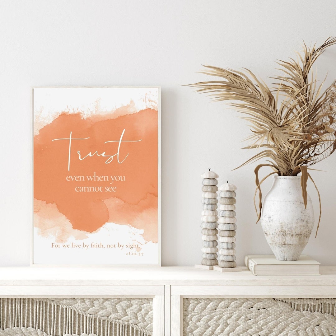 2 Korinther 5 7 Vertrauen in den Herrn Glaube druckbare|Bibel Vers ...