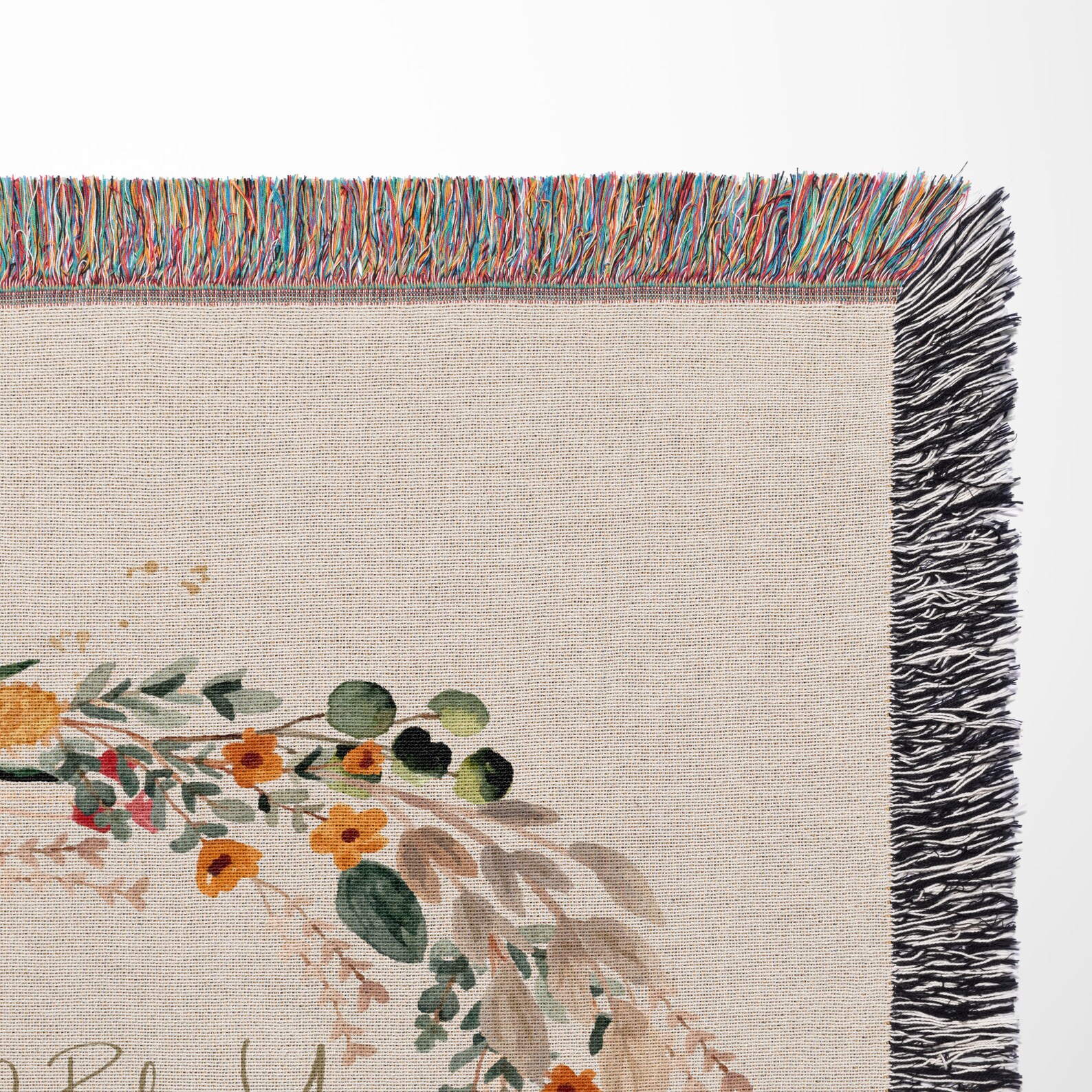 Aaronic Blessing Woven Blanket | Numbers 6:24-26 Botanical Tapestry - Etsy