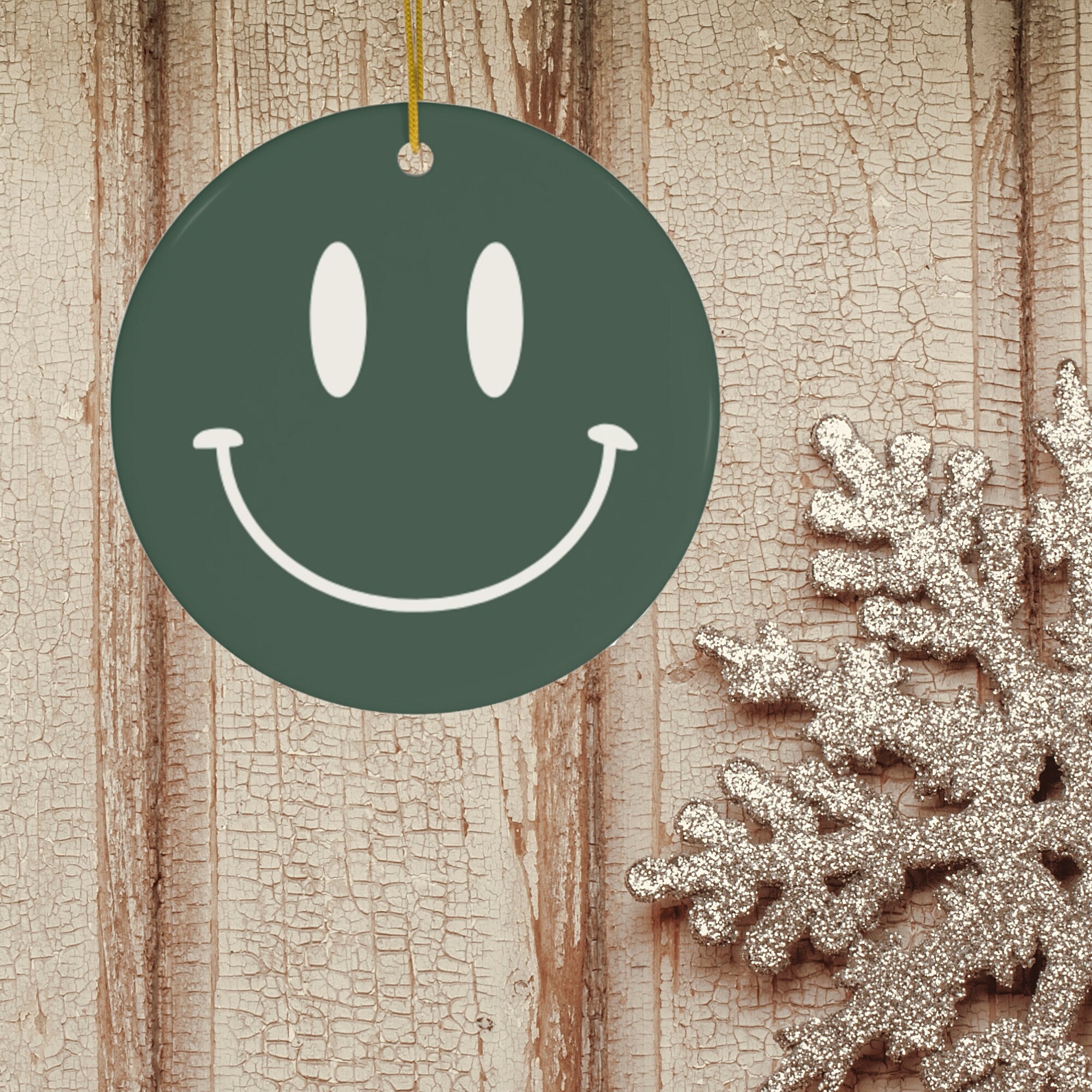 Smiley Face Ornament Gen Z Teenager Ornament Smiley Face - Etsy