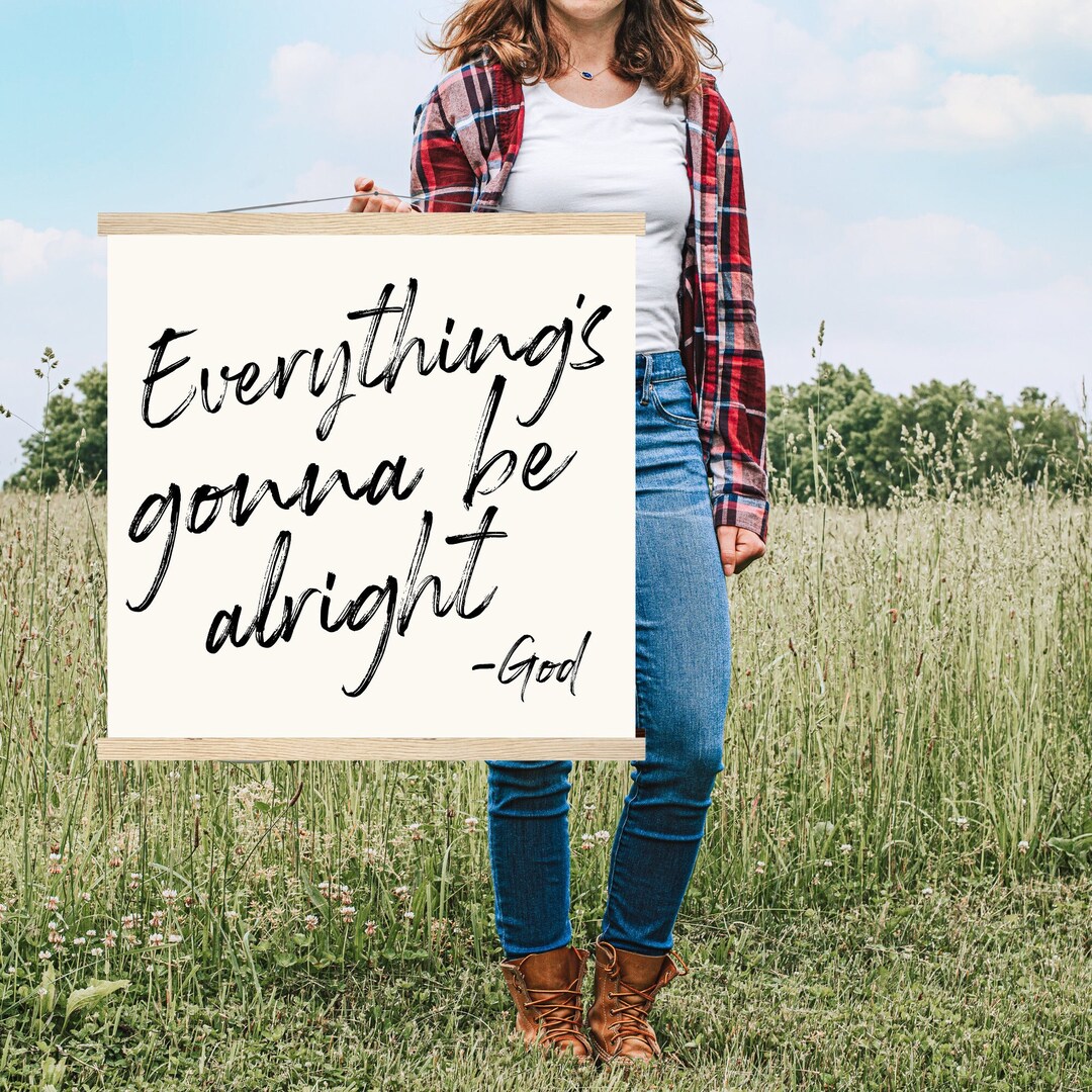 Everything is Fine God Quotes Simple Christian Art | Be Still and Know ...