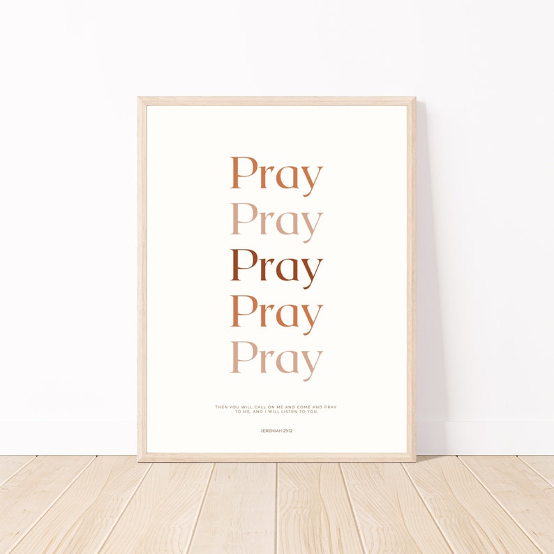 Jeremiah 29 Print Pray Wall Art Prayer Poster Prayer - Etsy
