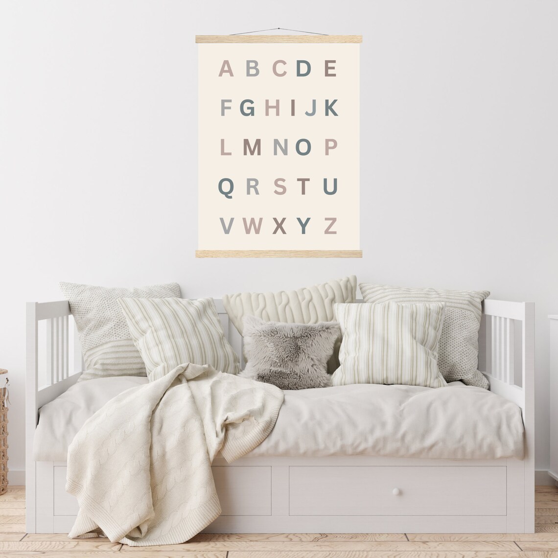 Alphabet Poster ABC Wall Art Alphabet Nursery Art - Etsy