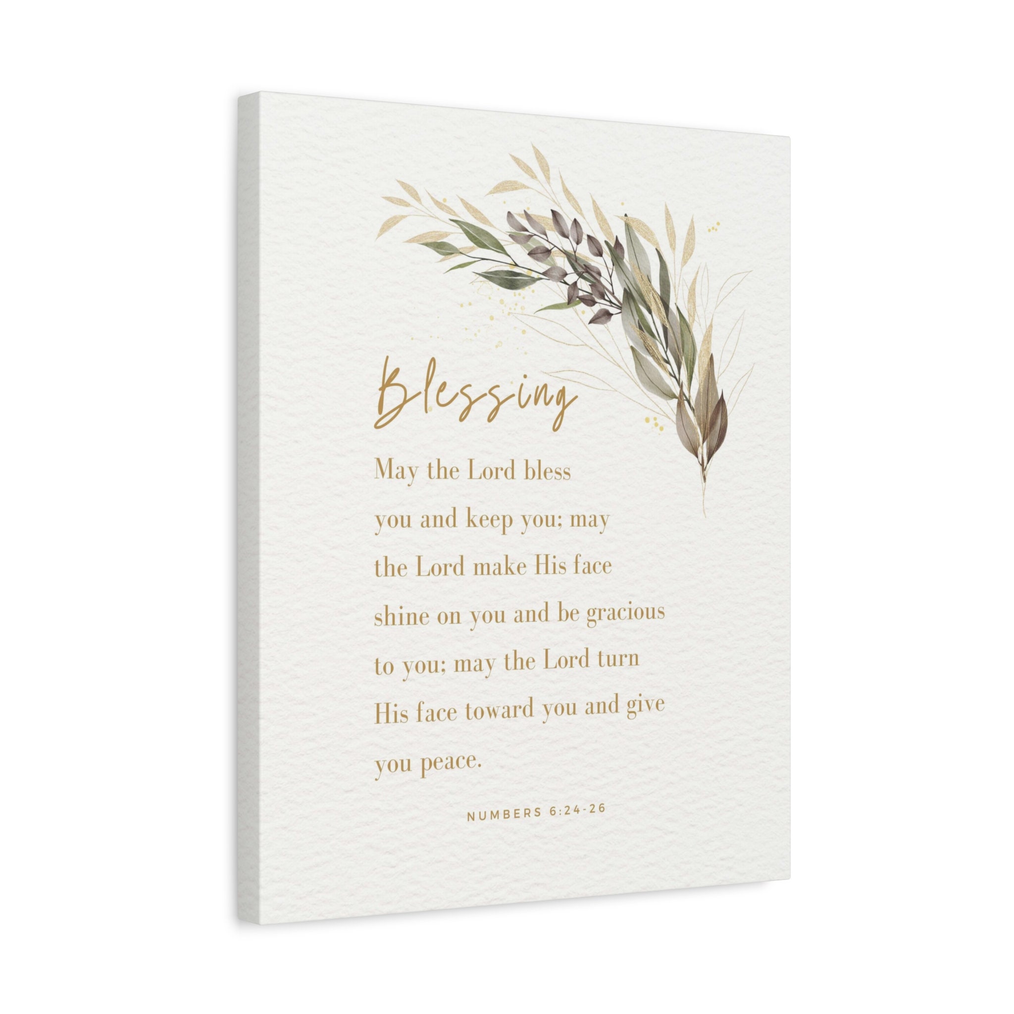 The Blessing Lyrics Wall Art Numbers 6 24 26 Sign Scripture - Etsy