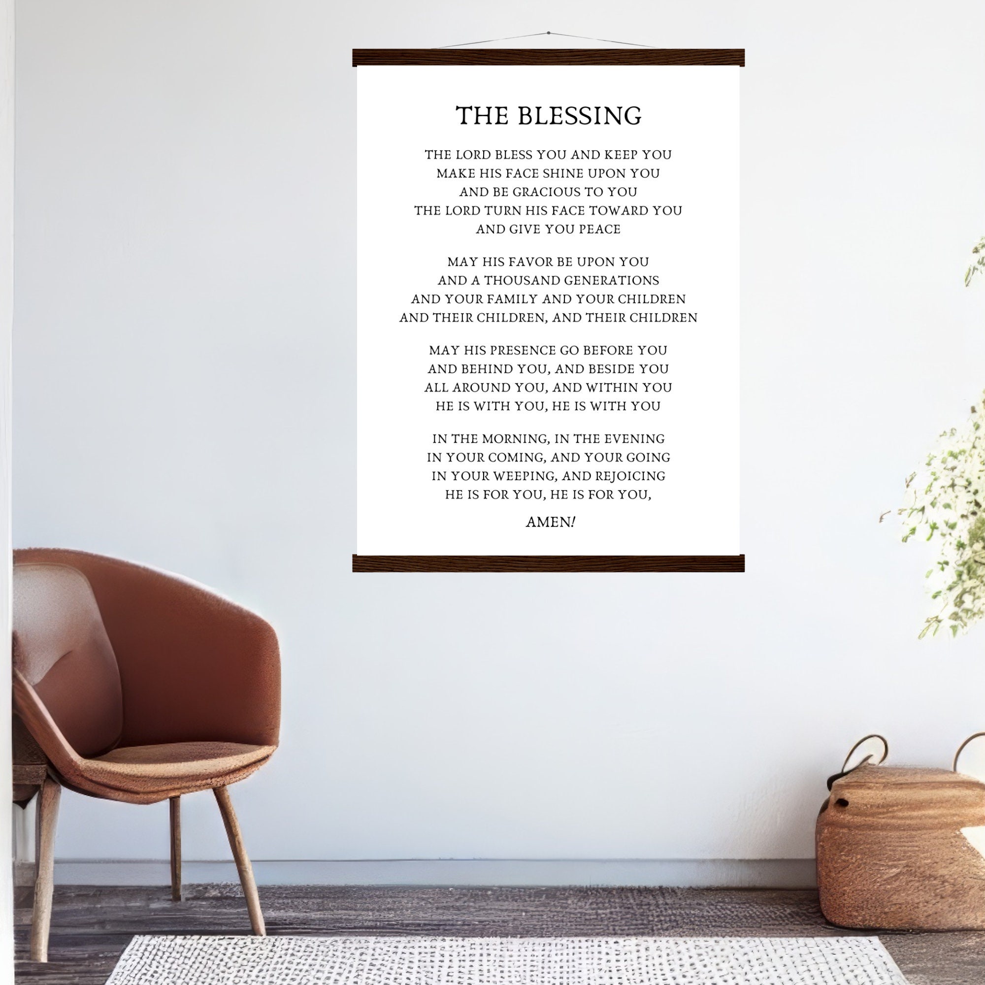 The Blessing Lyrics Wall Art | May the Lord Bless You and Keep You ...