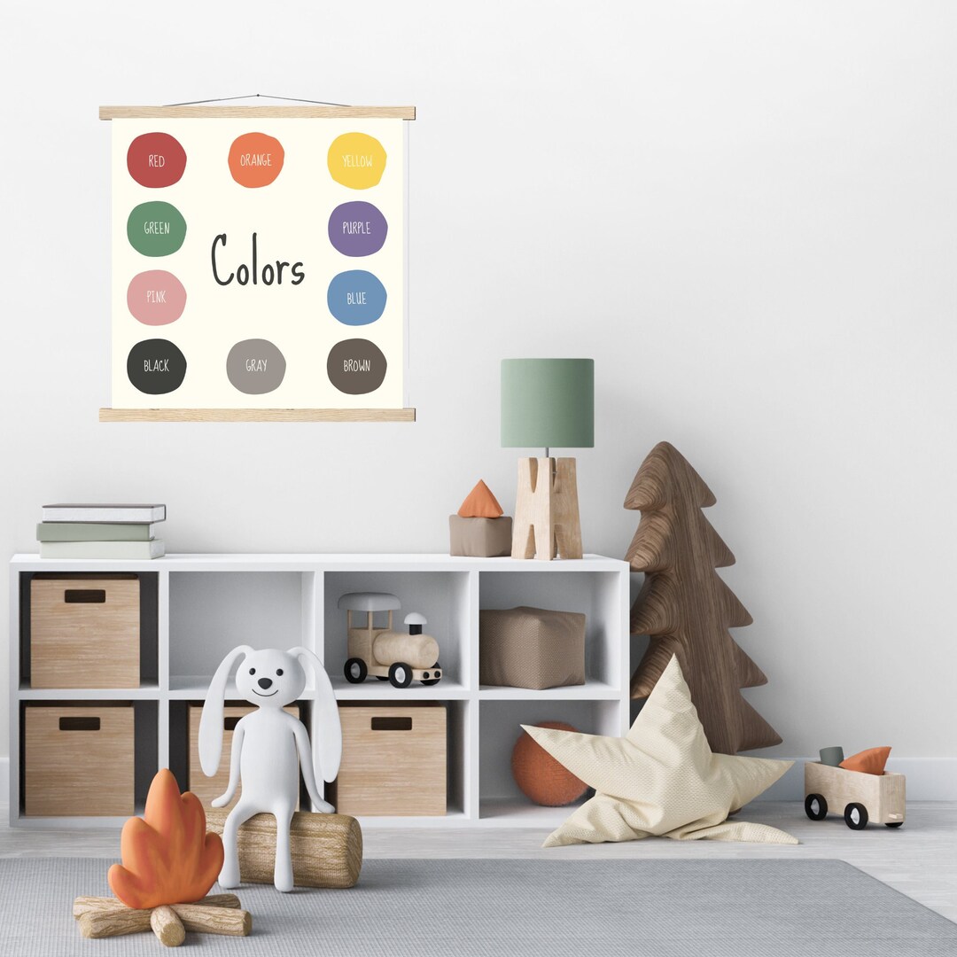 Color Chart Poster primary Colors Educational Posterlearning - Etsy