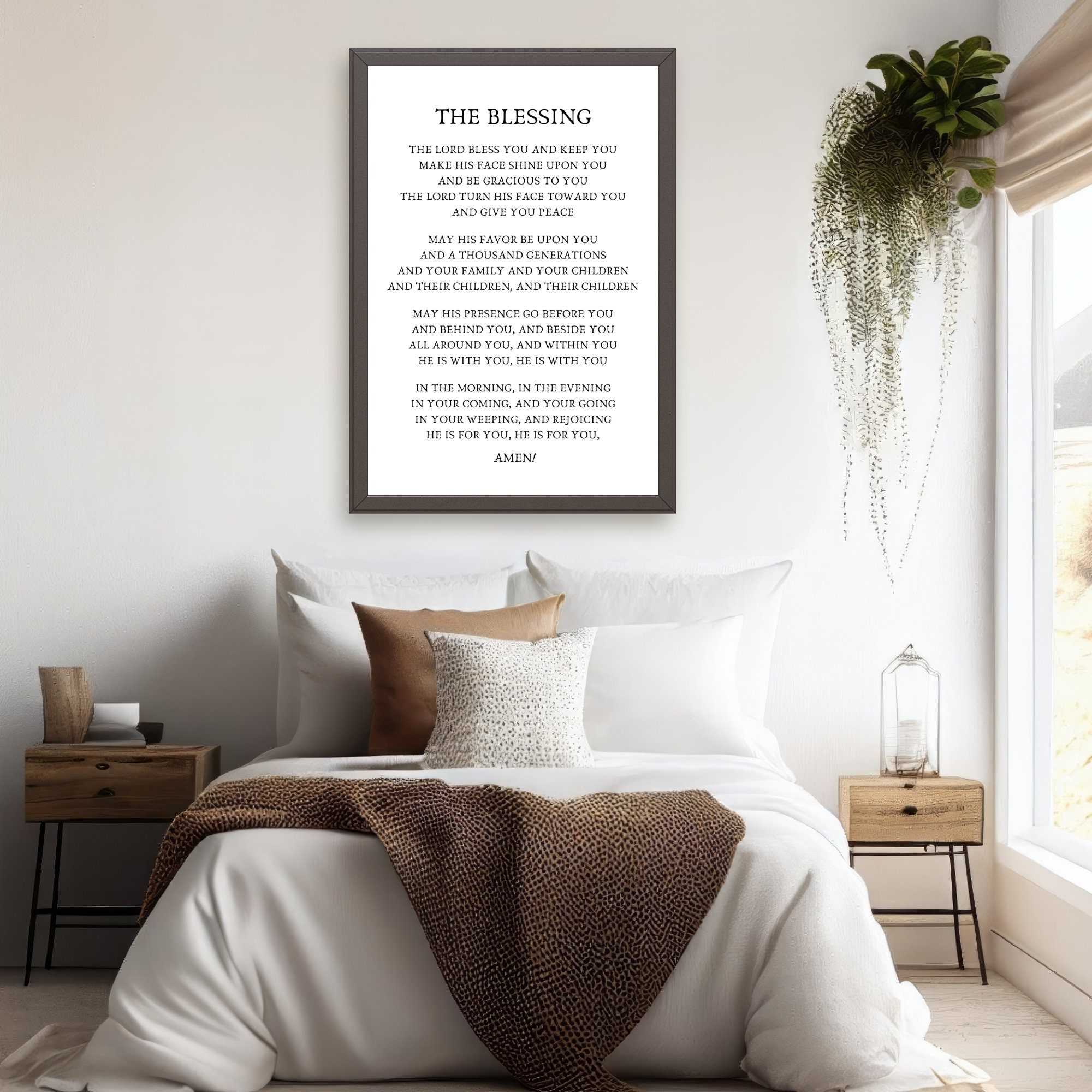 The Blessing Lyrics Wall Art | May the Lord Bless You and Keep You ...
