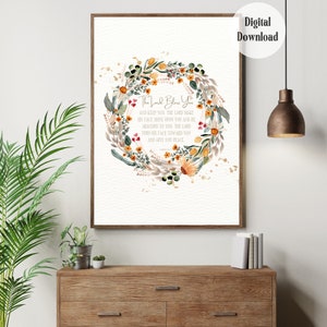 May the Lord Bless You and Keep You Scripture Sign Prayer Printable ...