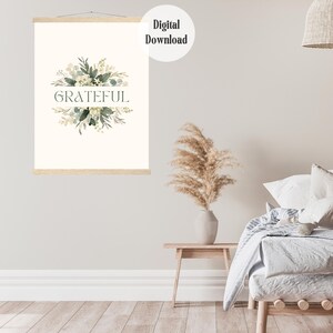 Grateful Wall Art |grateful Sign |grateful Art |gratitude Wall Art ...