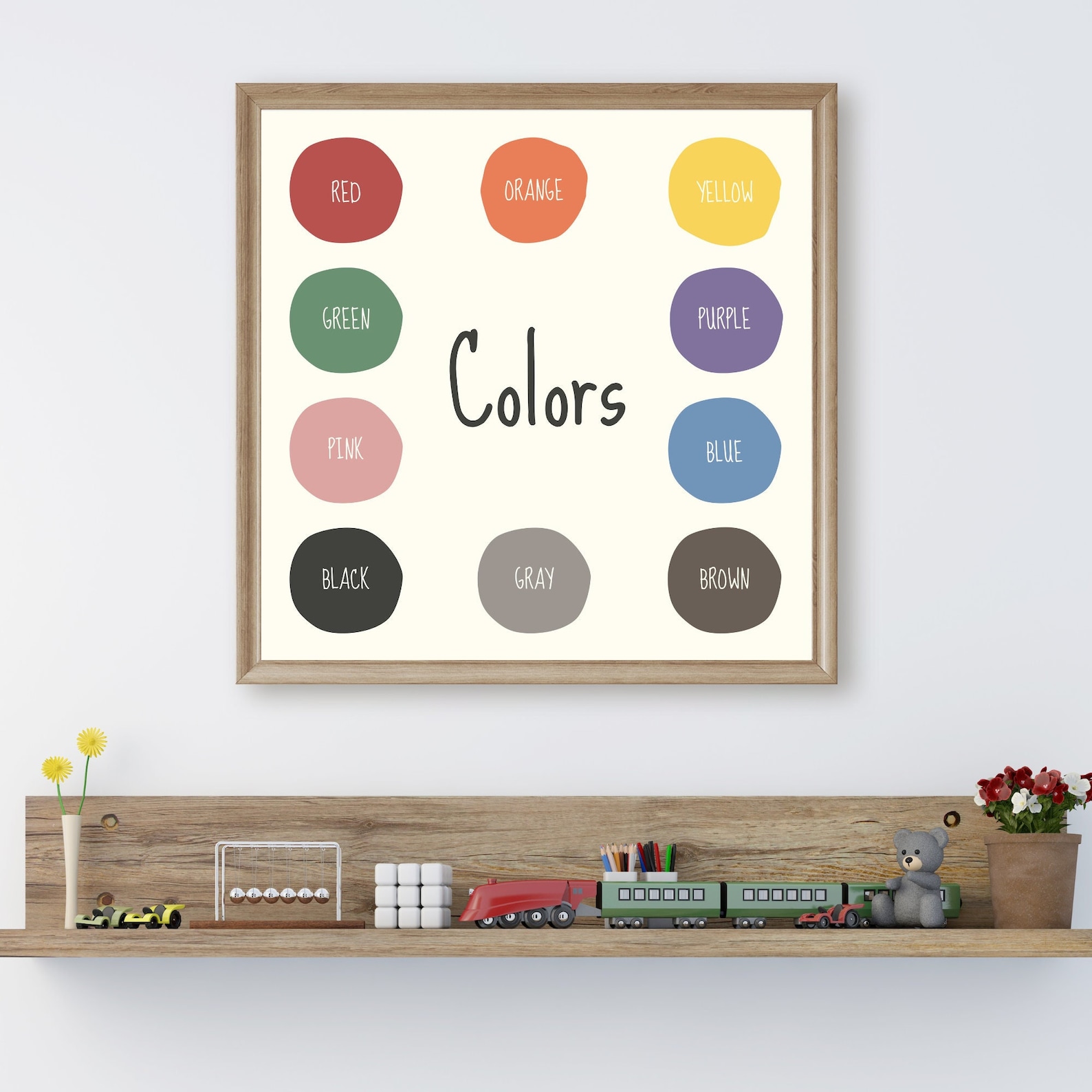 Color Chart Poster primary Colors Educational Posterlearning - Etsy