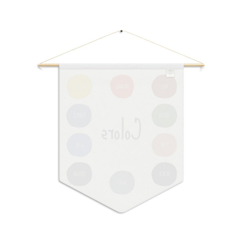 Color Chart Nursery Banner Primary Colors Educational Poster - Etsy