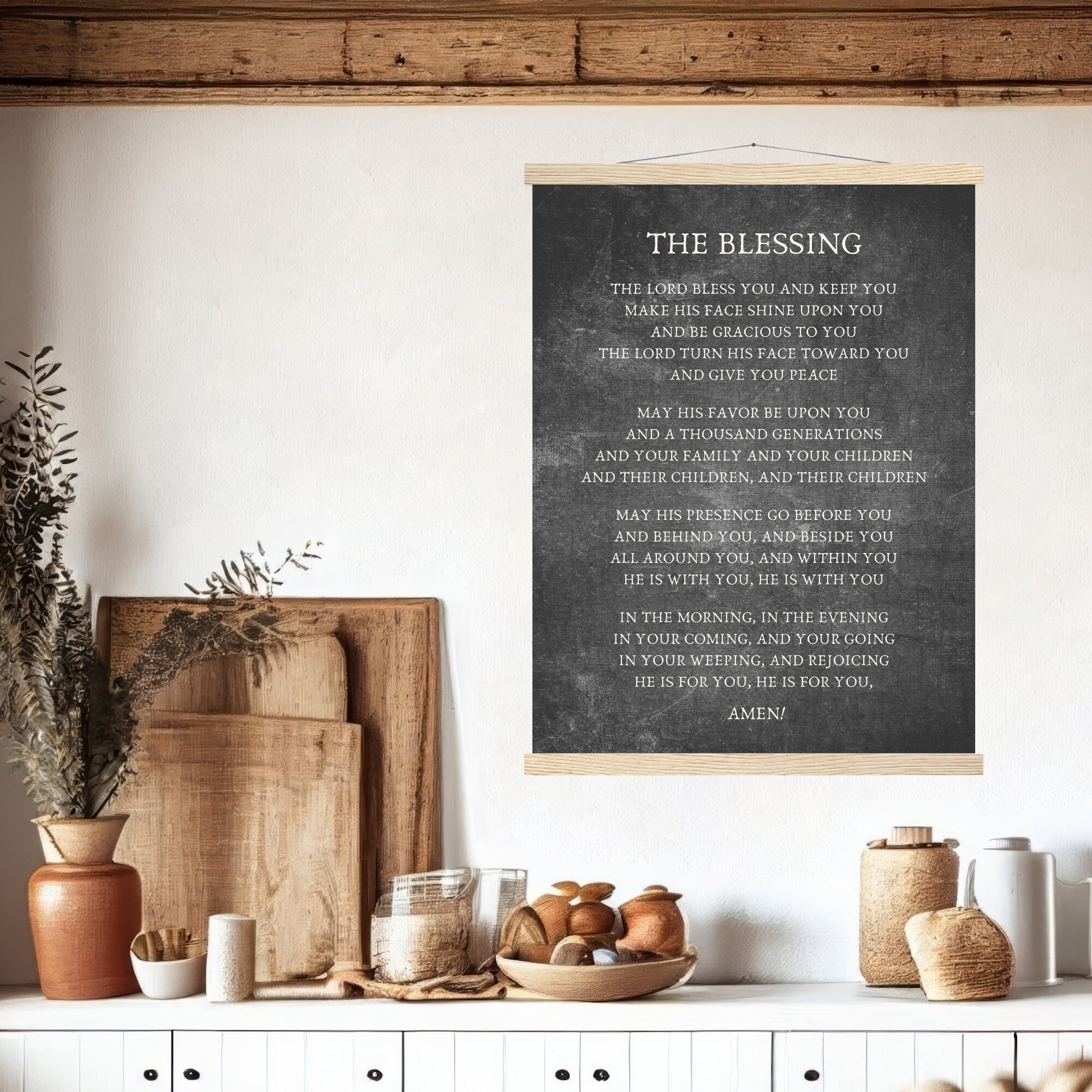 Aaronic Blessing Prayer Poster | Numbers 6:24-26 Scripture Sign - Etsy