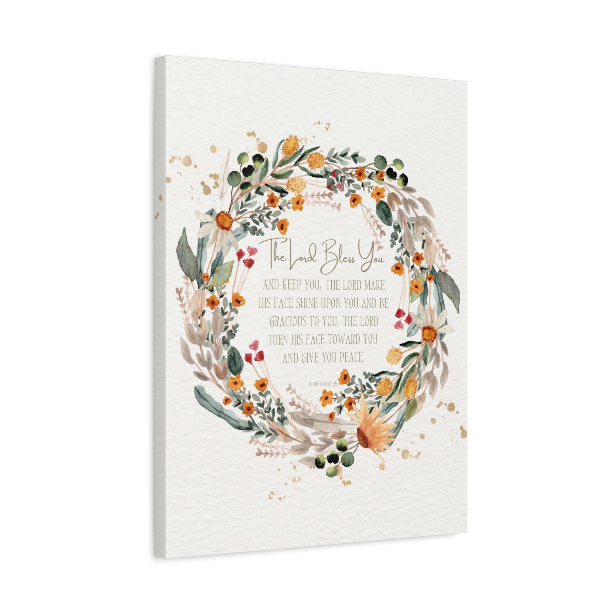 May the Lord Bless You and Keep You Scripture Canvas|numbers 6 24 26 ...