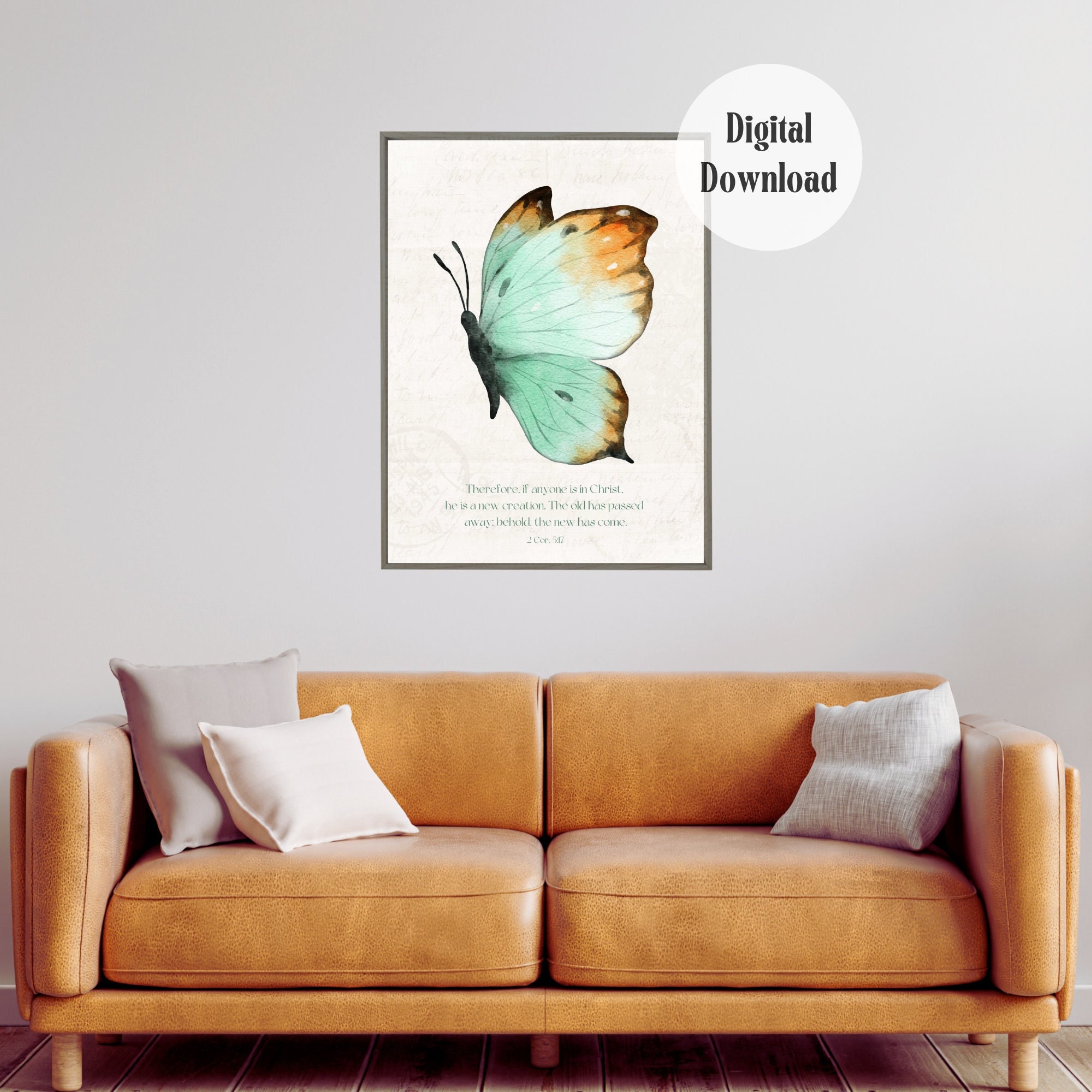 2 Corinthians 5 17 Butterfly Posternew Creation Large - Etsy
