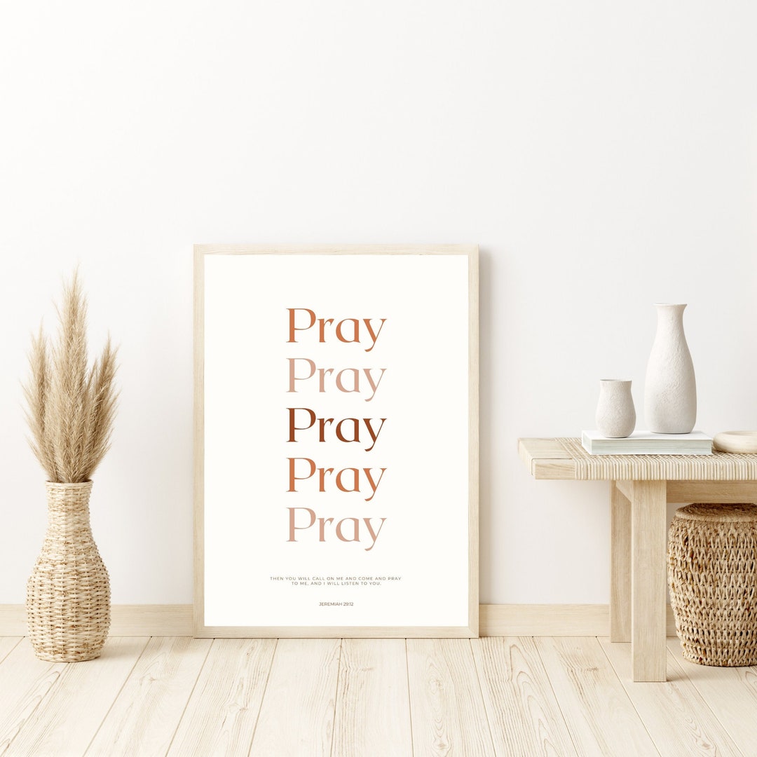 Jeremiah 29 Print Pray Wall Art Prayer Poster Prayer - Etsy