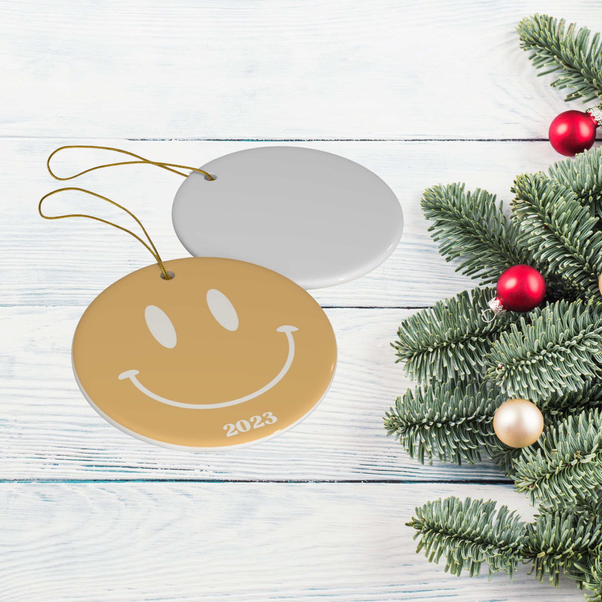 Smiley Face Ornament Gen Z Teenager Ornament Smiley Face - Etsy