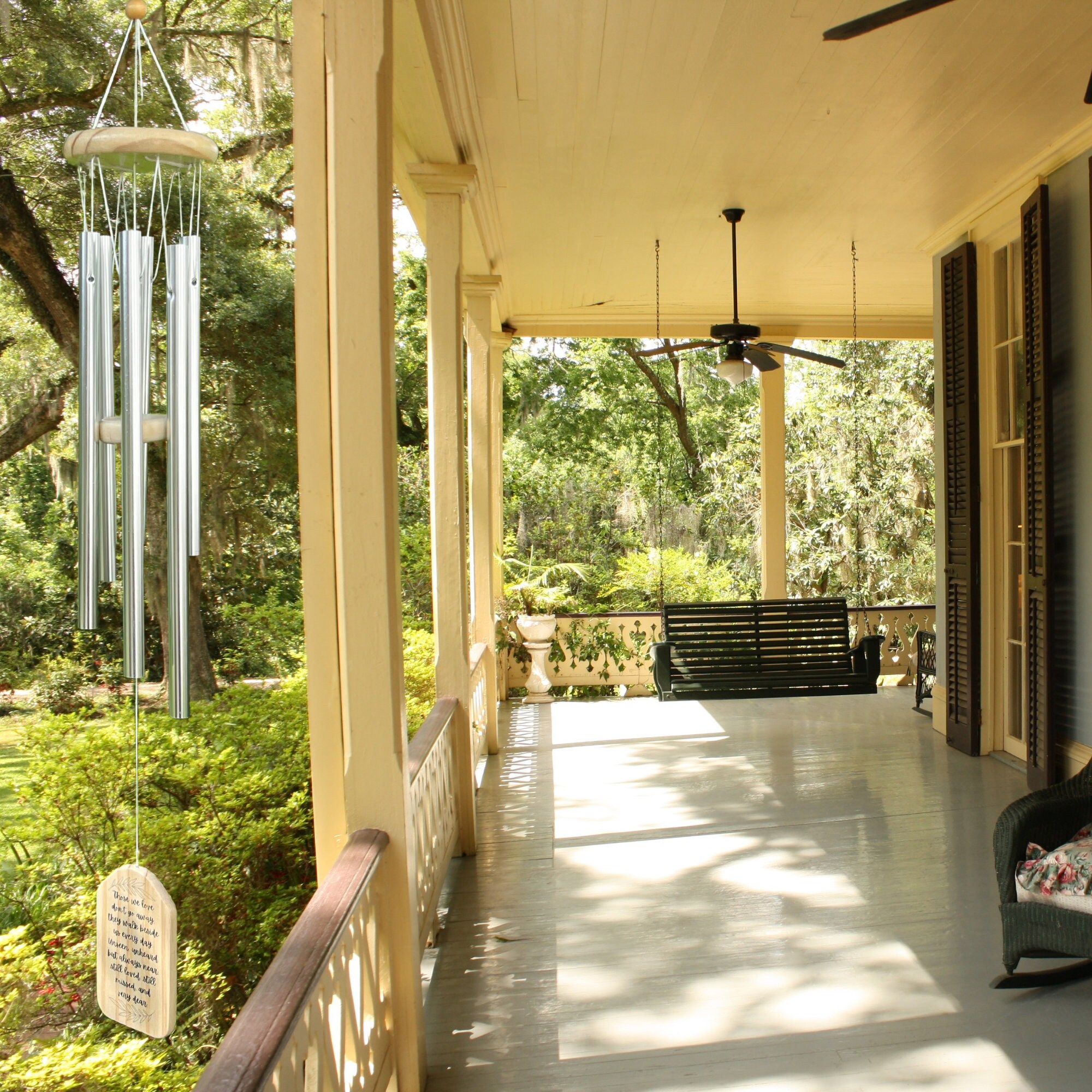 Memorial Wind Chimes Those We Love| Memorial Poem Custom Wind Chime ...