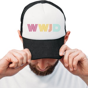 What Would Jesus Do Christian Hat Trendy Trucker Hat | WWJD Jesus Hat ...