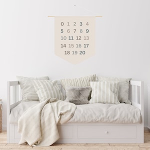 Number Chart Nursery Banner | Number Activities Educational Poster ...