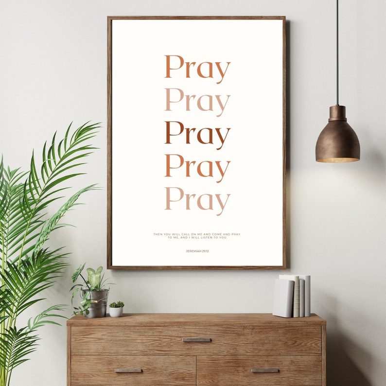 Jeremiah 29 Print Pray Wall Art Prayer Poster Prayer - Etsy