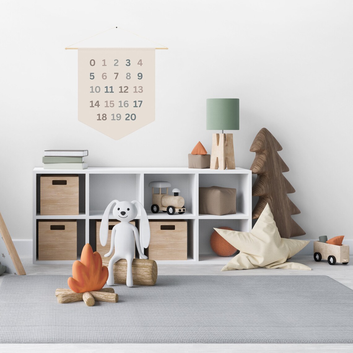 Number Chart Nursery Banner Number Activities Educational - Etsy