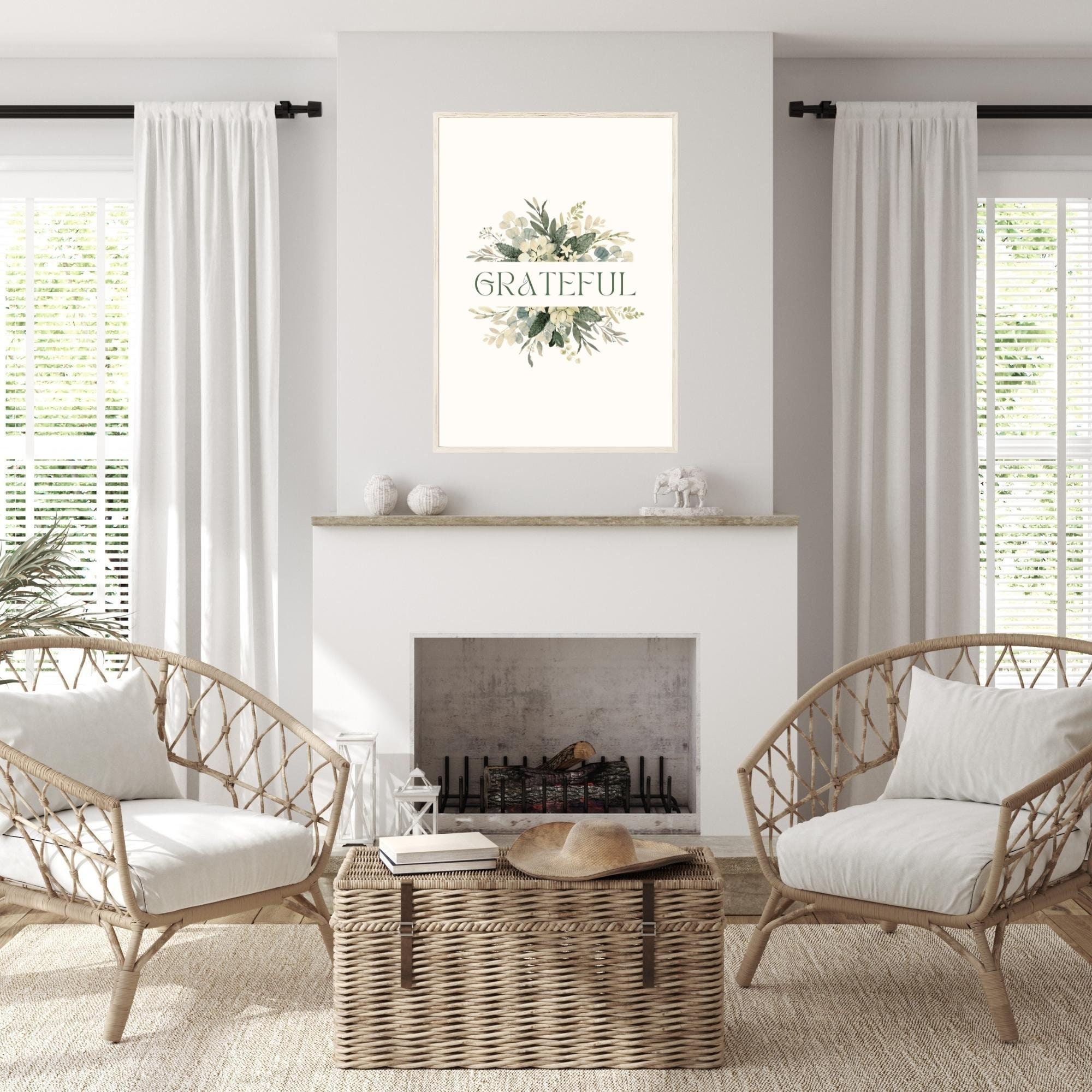 Grateful Wall Art grateful Sign grateful Art gratitude Wall - Etsy