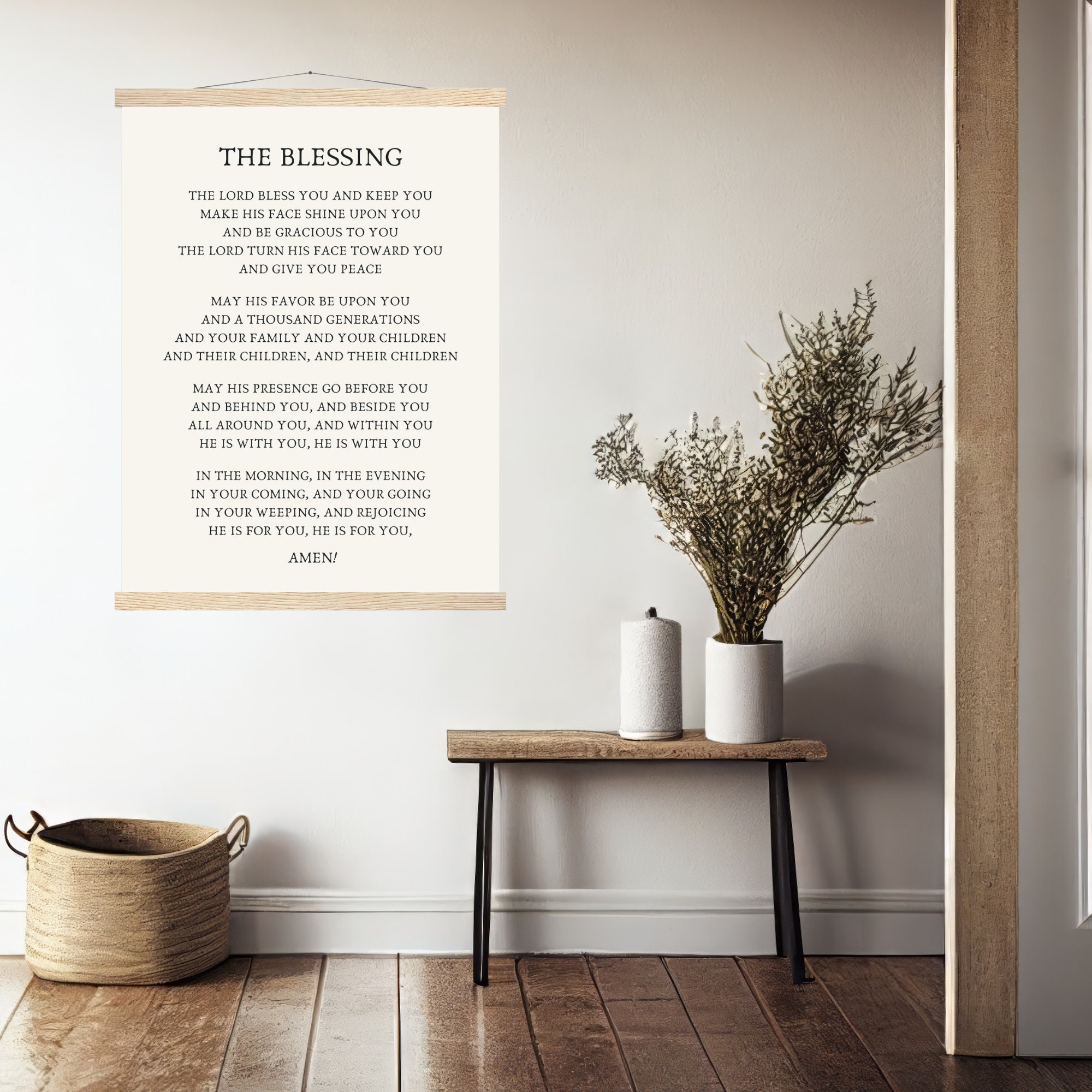 Aaronic Blessing Prayer Poster | Numbers 6:24-26 Scripture Sign - Etsy