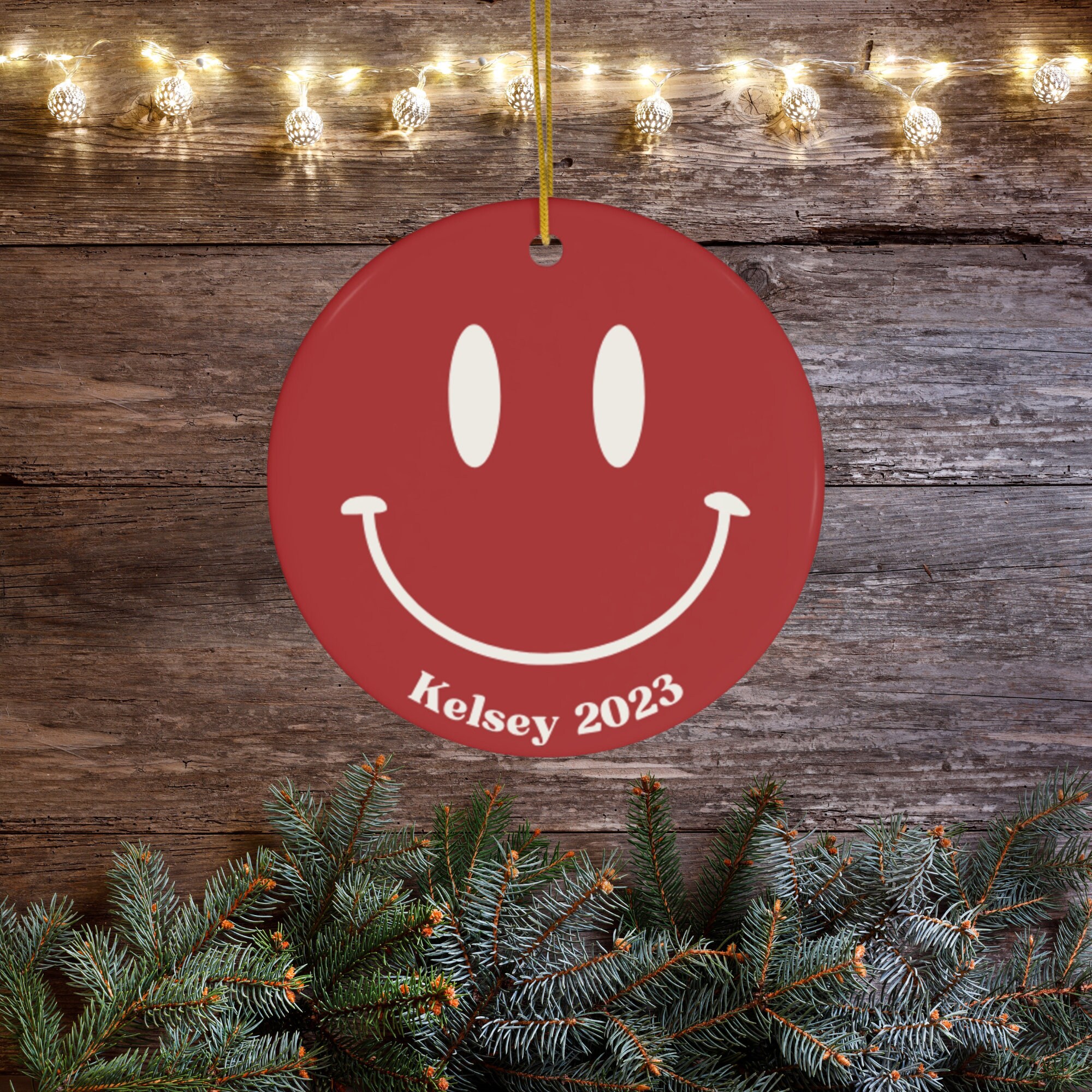 Smiley Face Ornament Gen Z Teenager Ornament Smiley Face - Etsy