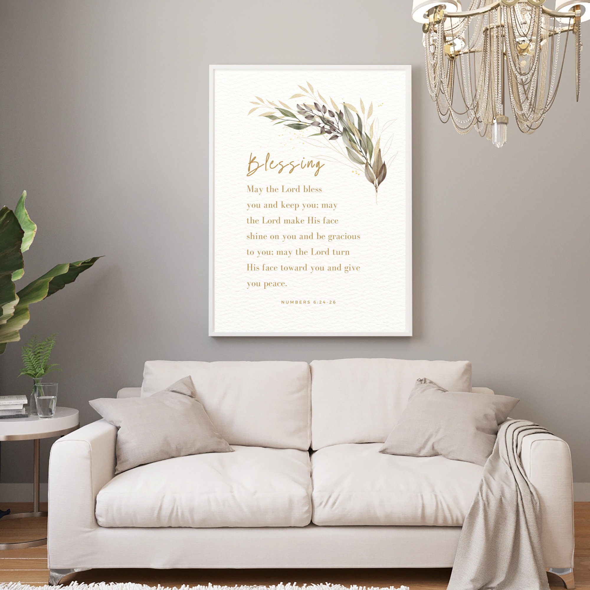 The Blessing Wall Art Prayer Printable |may the Lord Bless You and Keep ...