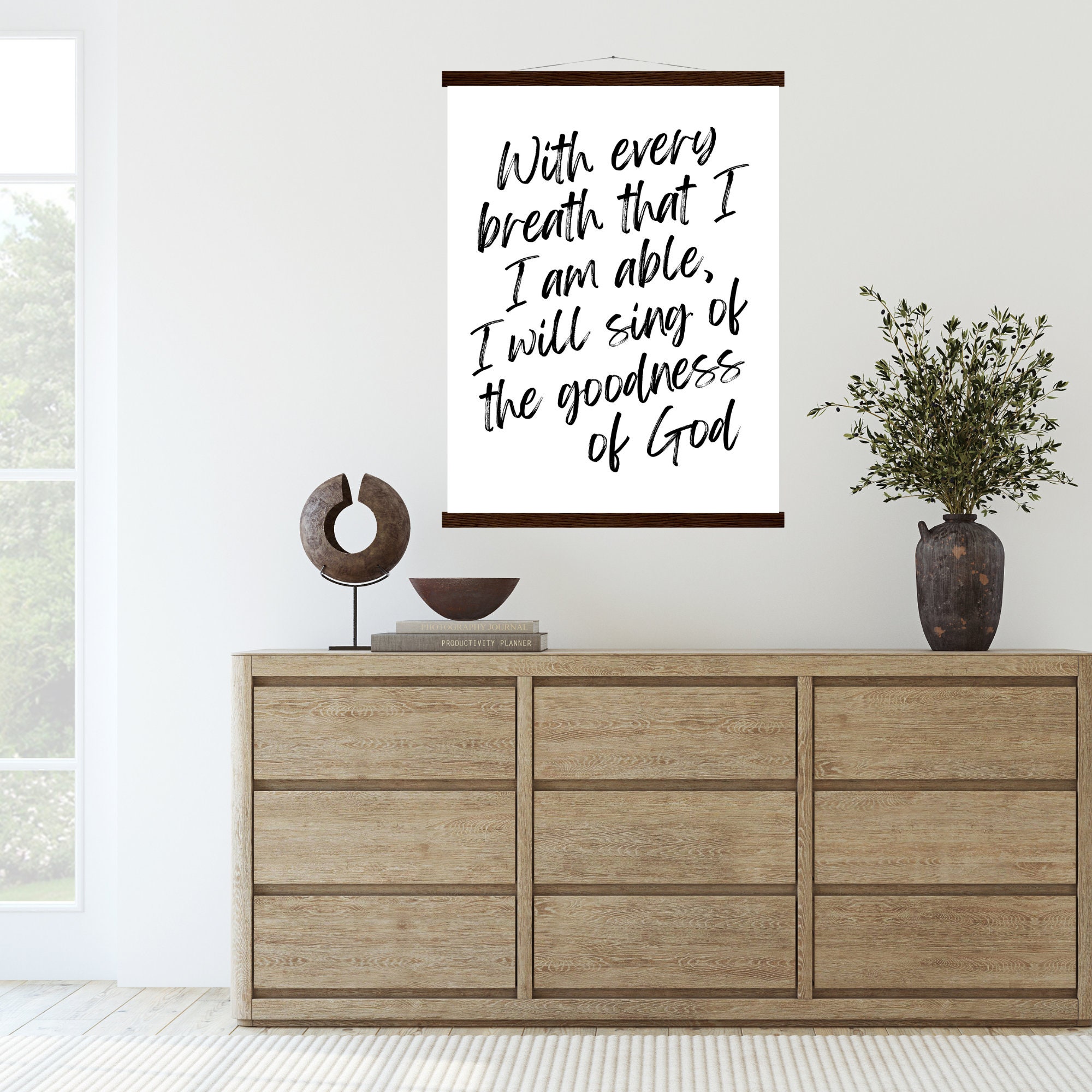 Goodness of God Psalm 27 13 Faith Poster Christian Poster - Etsy