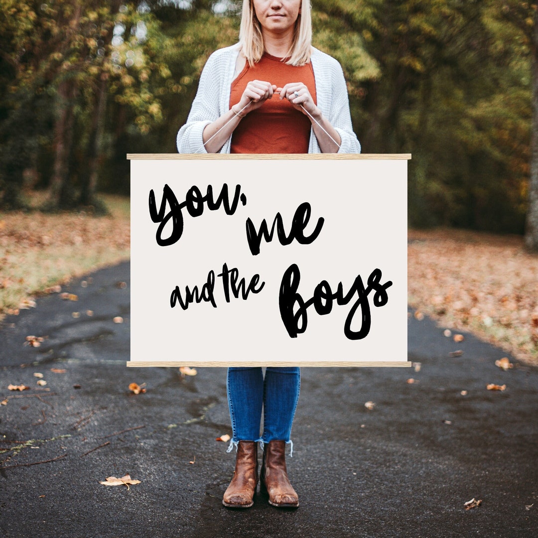 You Me and the Boys Farmhouse Sign: Family Love Art With Magnetic ...