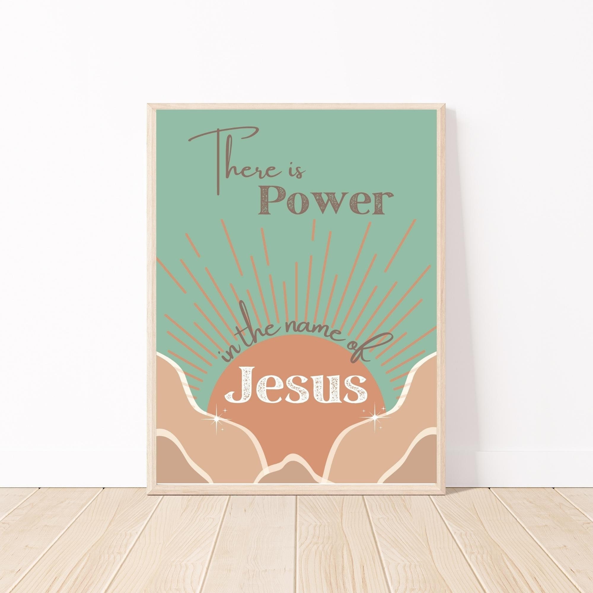 Boho Mountain Art Faith Printable Christian Postername of Jesusboho ...