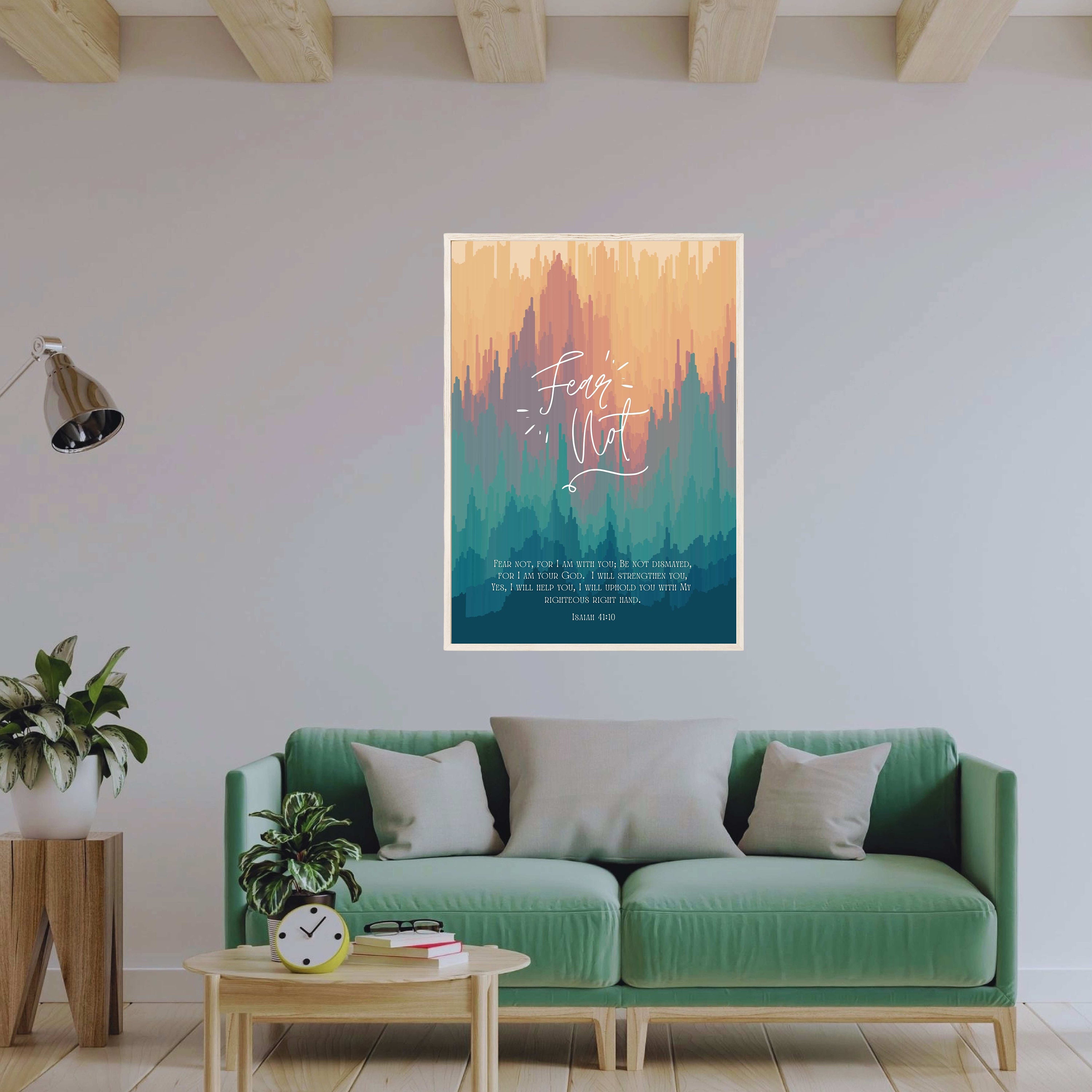 Isaiah 41 10 Print Faith Printable Faith Over Fear Do Not - Etsy